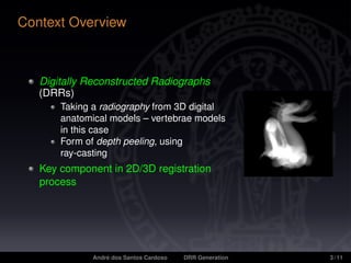 Generation of planar radiographs from 3D anatomical models using the GPU | PDF