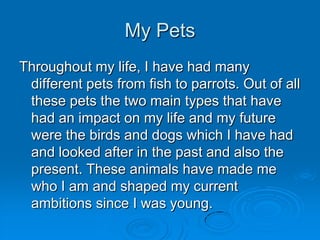 'Presentation' | PPT | Birds | Pets