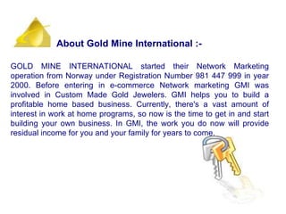 GMI Presentation in English - Power Point | PPT