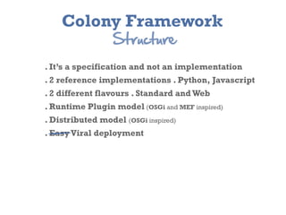 colony framework & omni platform | PDF