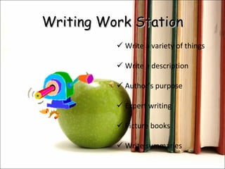 Literacy Work Stations Workshop | PPT