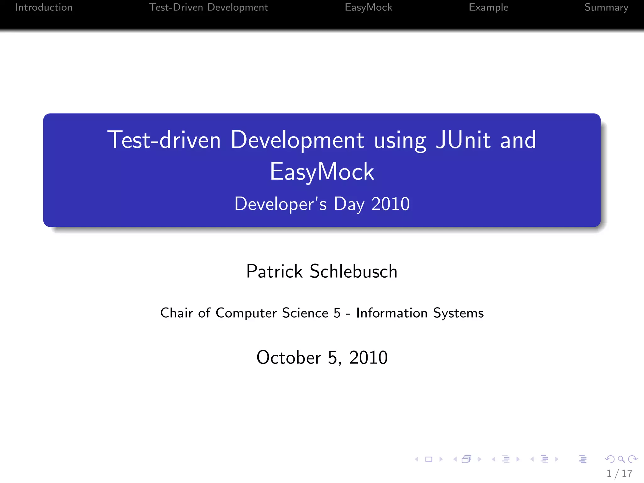 Testdriven Development using JUnit and EasyMock | PDF