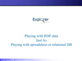 Falcons Explorer: Tabular and Relational End-user Programming for the Web of Data | PPT