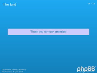 phpBB Development Update & Roadmap | PDF | Web Development | Internet