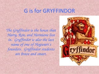 Harry Potter Alphabet Book | PPT