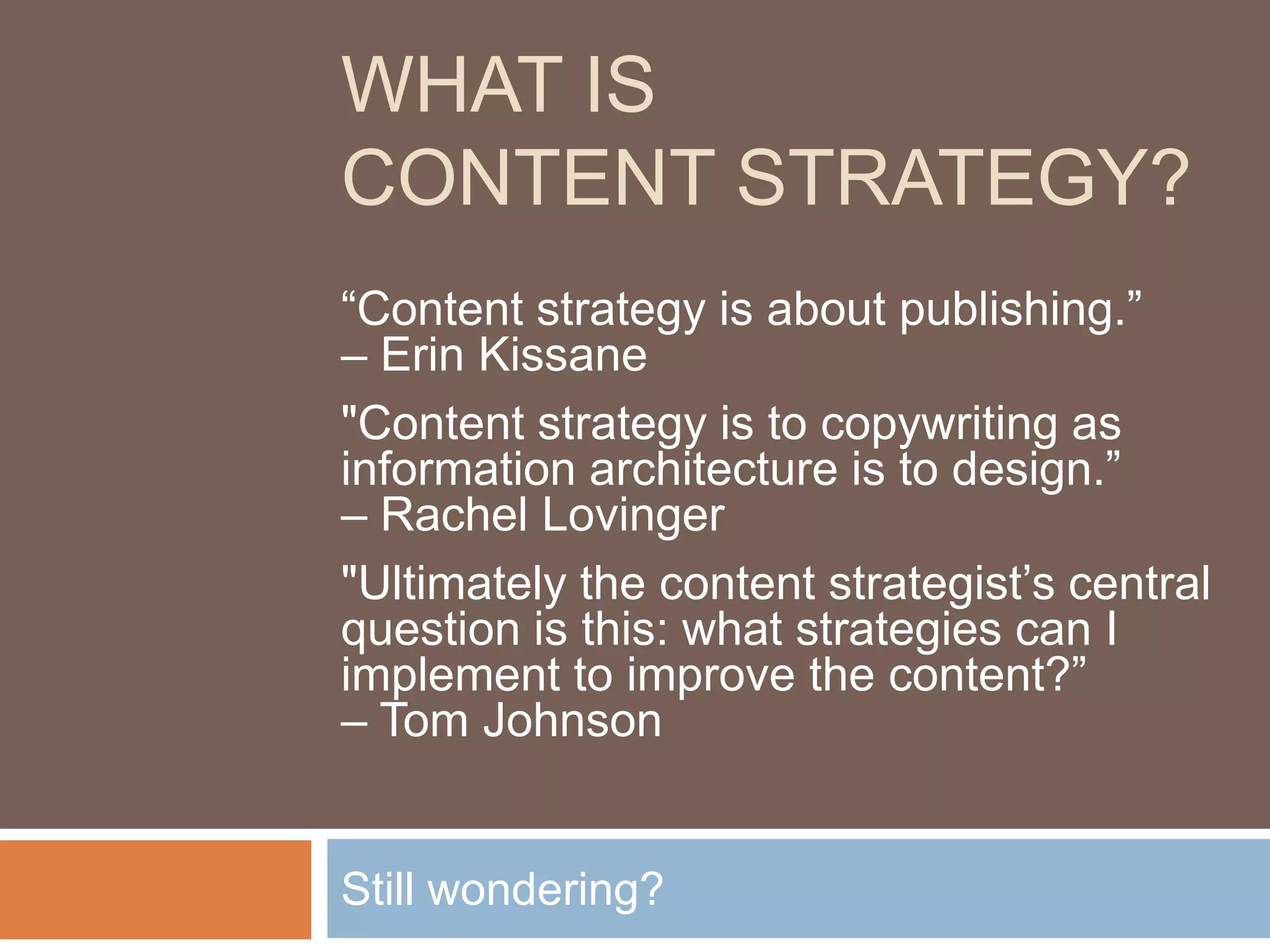 Technical Communication and Web Content Strategy | PPTX | Web ...