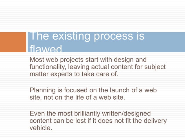 Technical Communication and Web Content Strategy