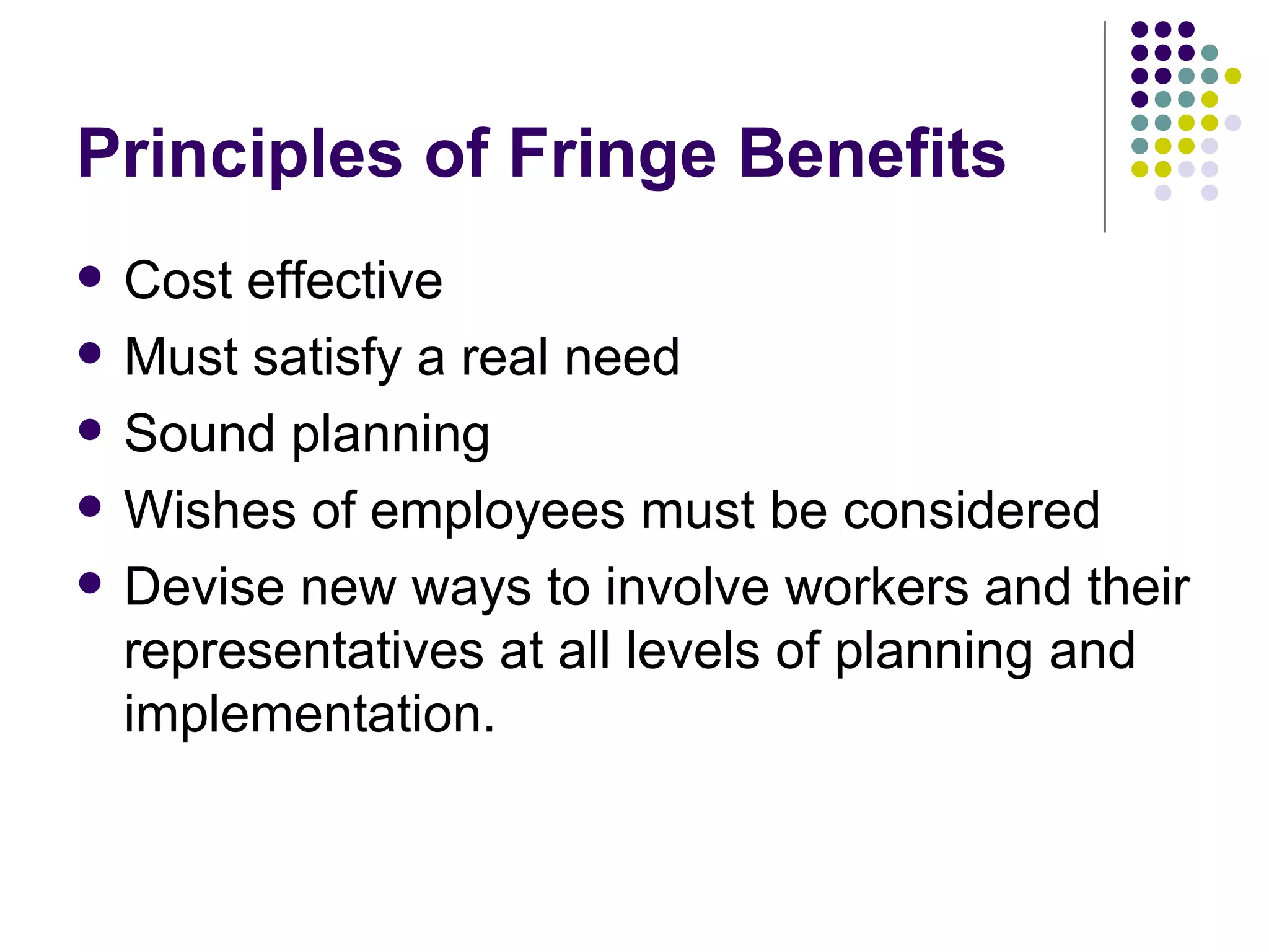 Fringe benefits | PPT