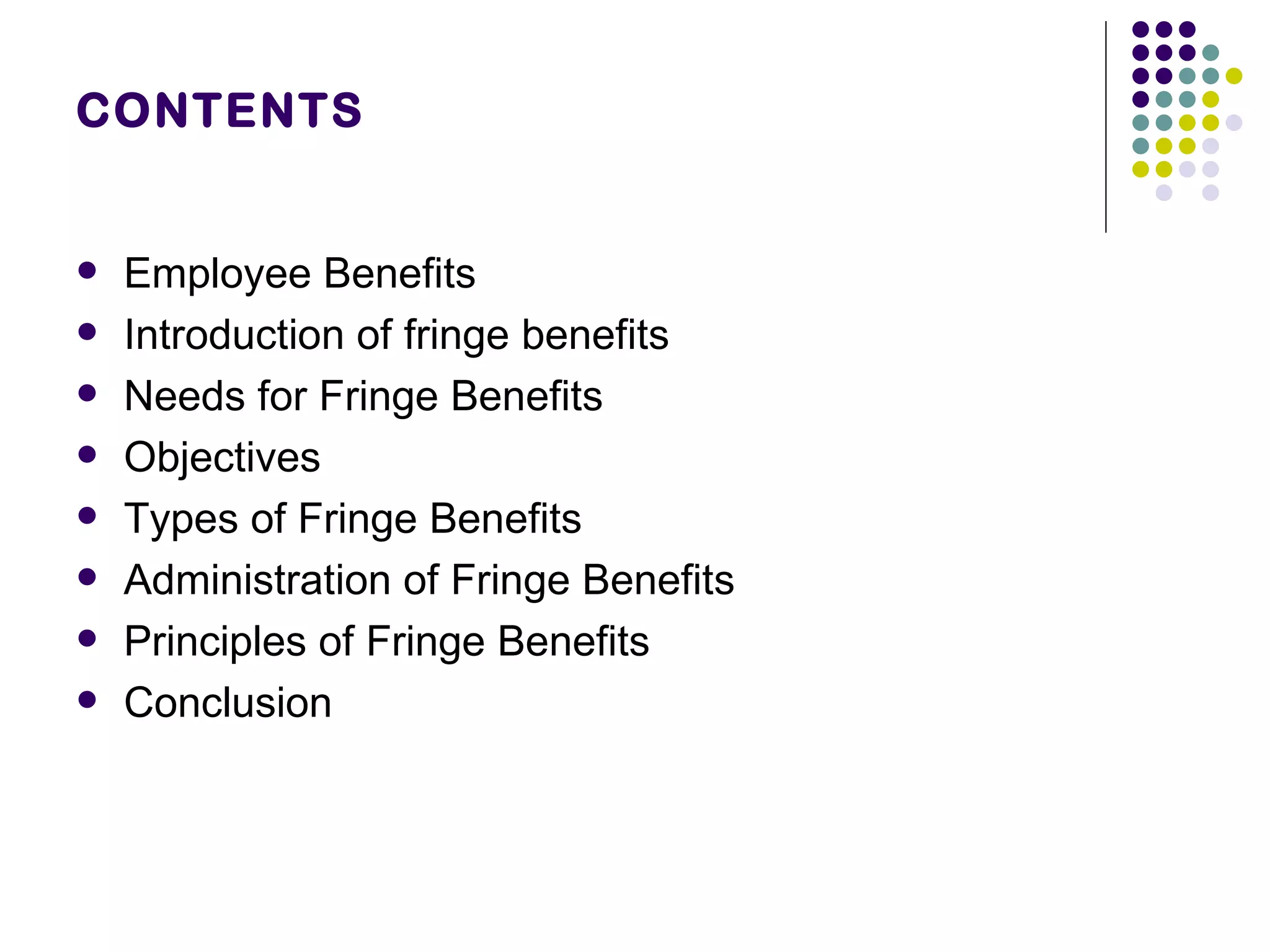 Fringe benefits | PPT