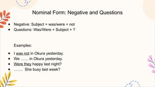 SIMPLE PAST TENSE, STRUCTURE, and others | PPT