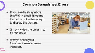 Introduction to Spreadsheet Skills in senior high school | PPTX