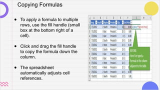 Introduction to Spreadsheet Skills in senior high school | PPTX