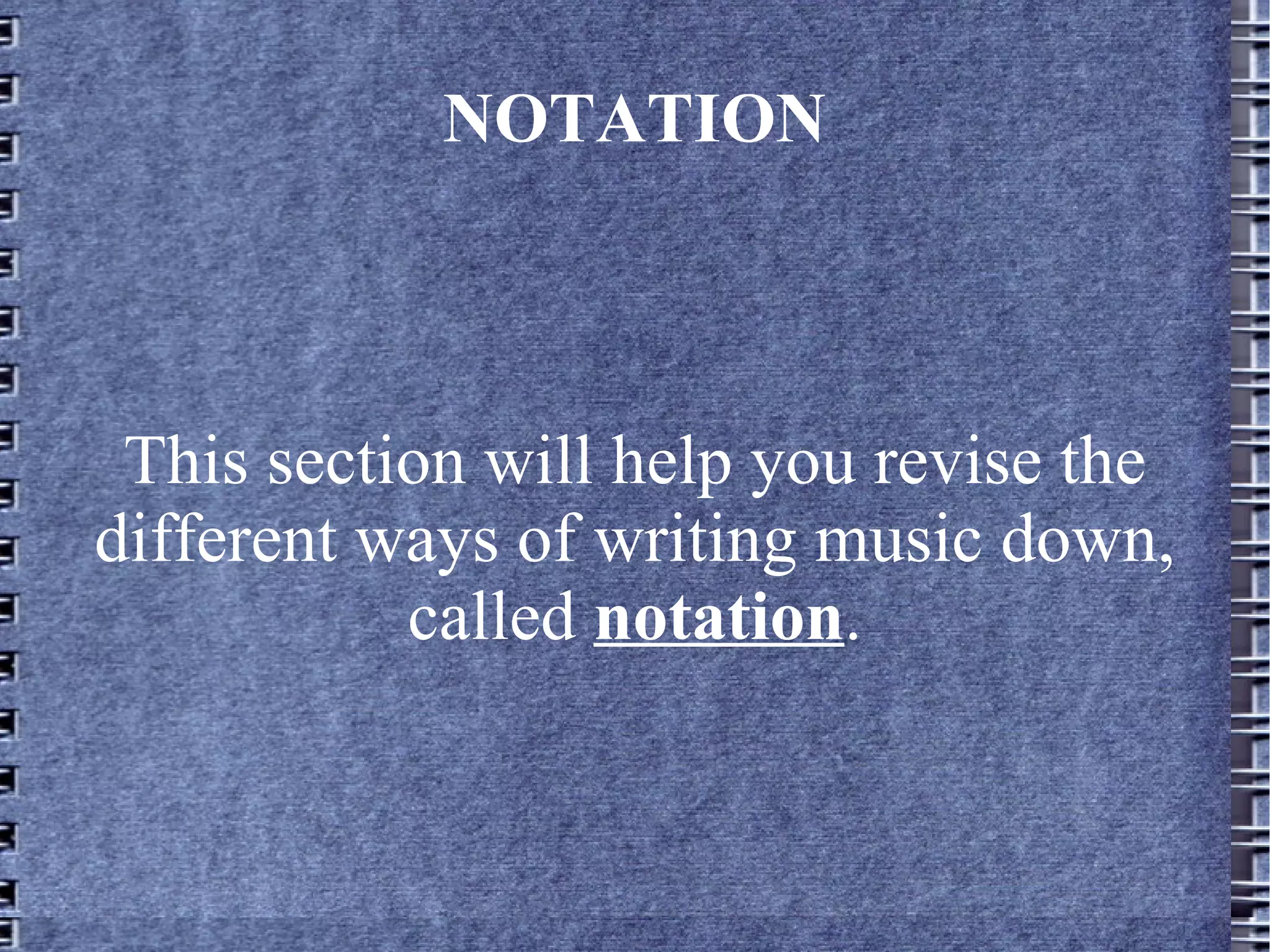 NOTATION | ODP