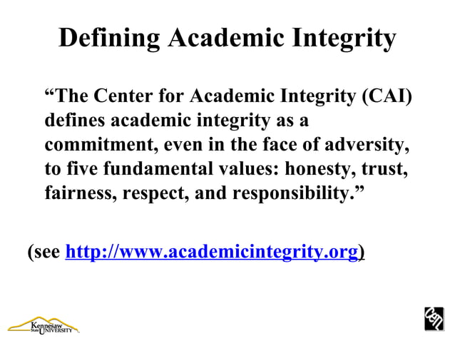 Encouraging Academic Integrity | PPT