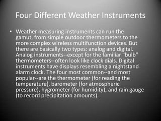 Presentation | PPTX | Weather | Science