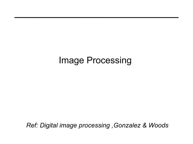 Image processing Presentation | PPT