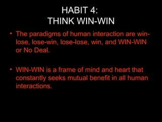 The 7 habits of highly effective people | PPT