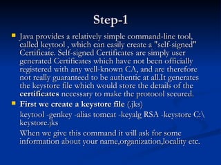 Implementation of ssl injava | PPT