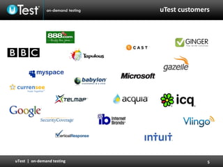 uTest – introduction | PPT