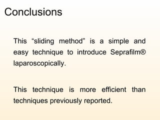 Introduce sliding technique | PPT | Surgery | Medical Health