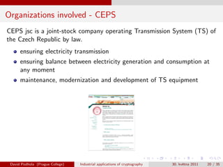 Industrial Applications of Cryptography | PPT
