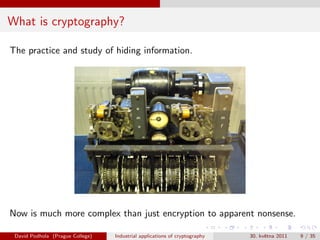 Industrial Applications of Cryptography | PDF