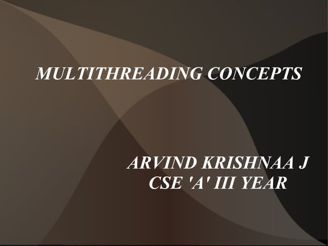 Multithreading Concepts | ODP