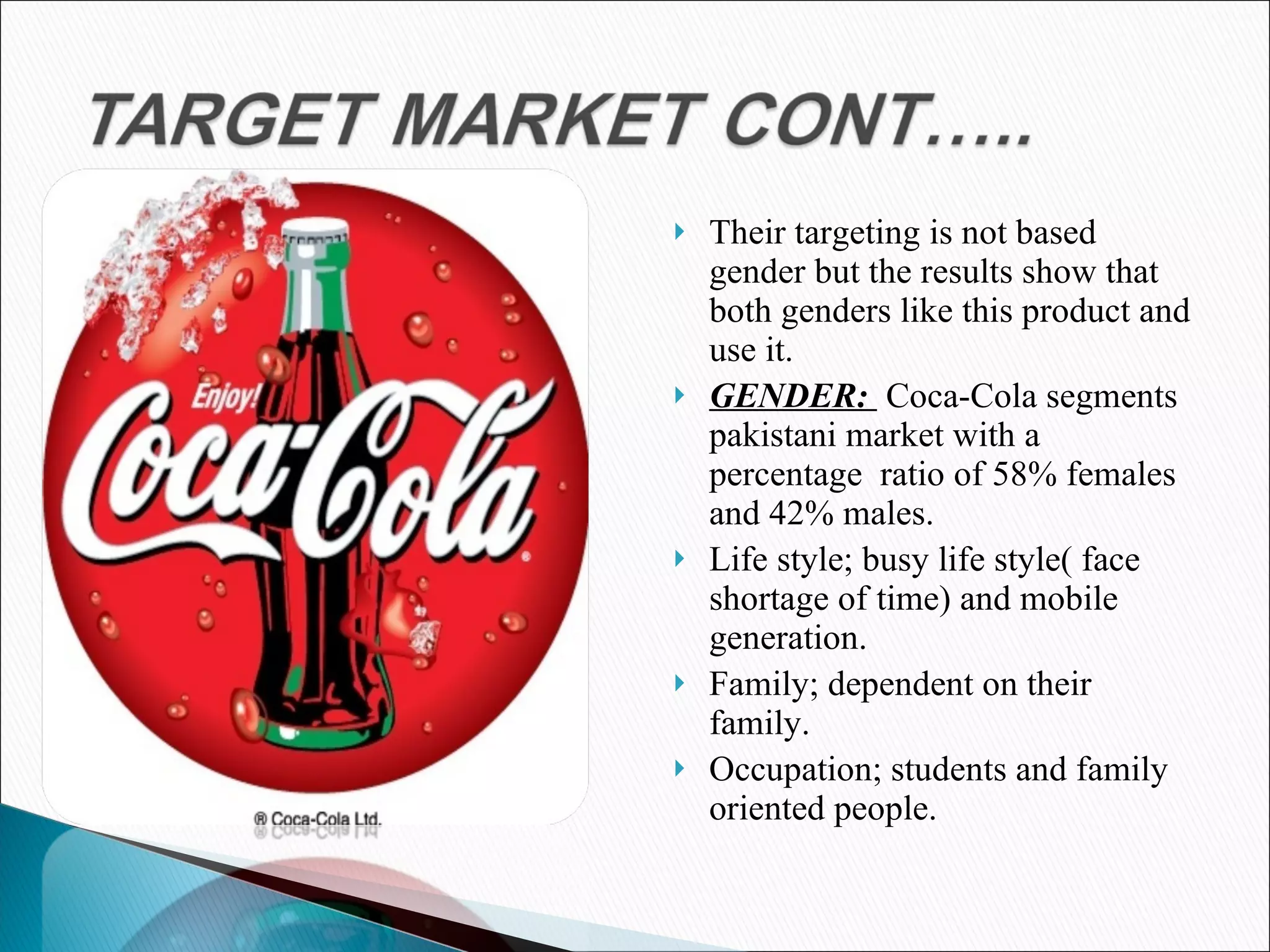 Target market and market segmentation of Coca-Cola | PPT