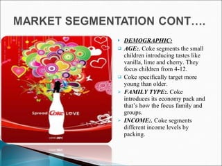 Target market and market segmentation of Coca-Cola | PPT