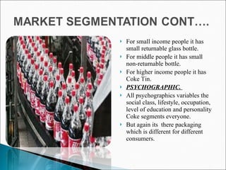 Target market and market segmentation of Coca-Cola | PPT