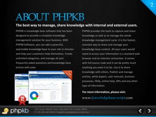 Knowledge Management Software Presentation | PPTX