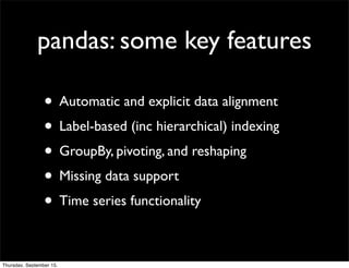 Data Analysis and Statistics in Python using pandas and statsmodels | PDF