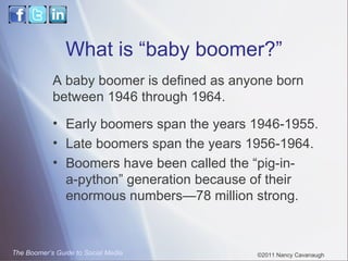 Baby Boomers and Social Media Success | PPT