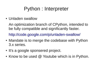 Python Performance 101 | PPT