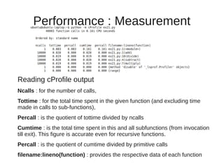 Python Performance 101 | PPT