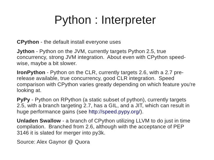 Python Performance 101