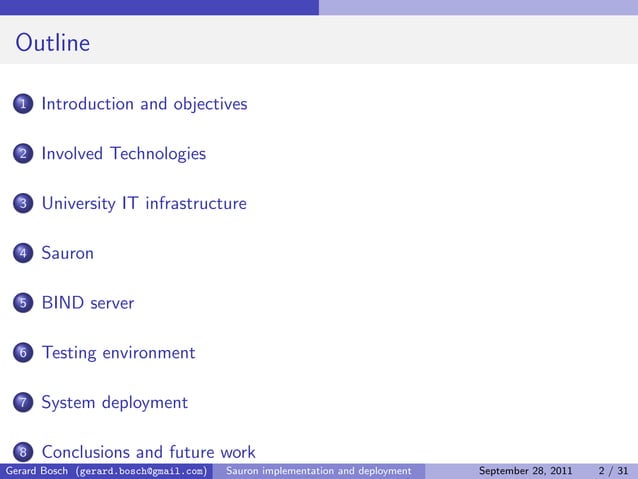 Sauron system implementation and deployment for DNS management | PDF