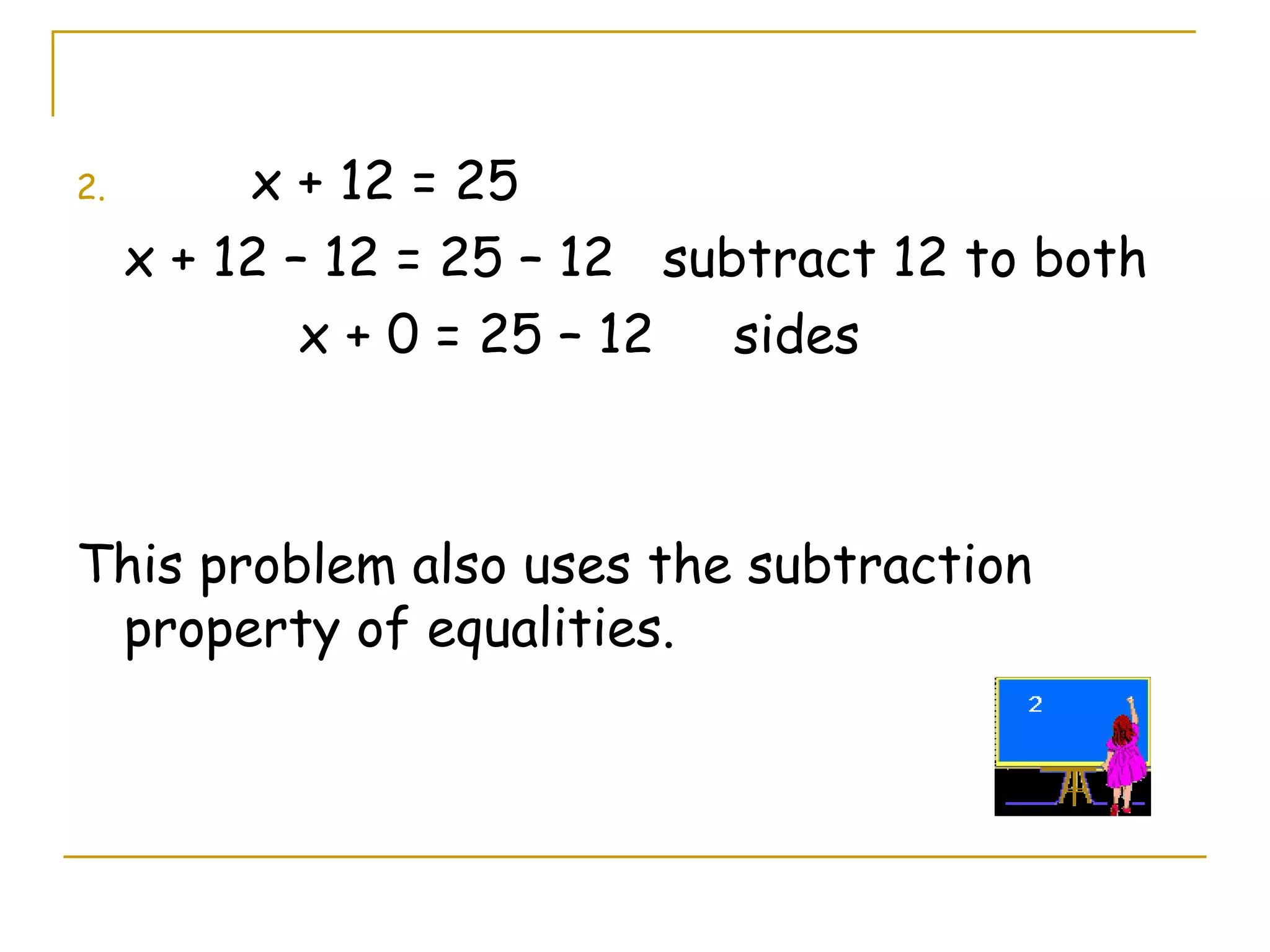Linear Equations and Inequalities in One Variable | PPT