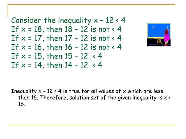 Linear Equations and Inequalities in One Variable | PPT