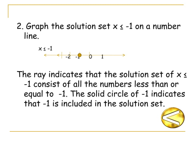 Linear Equations and Inequalities in One Variable | PPT
