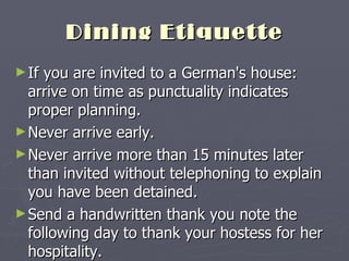 Business Etiquette of Germany | PPT
