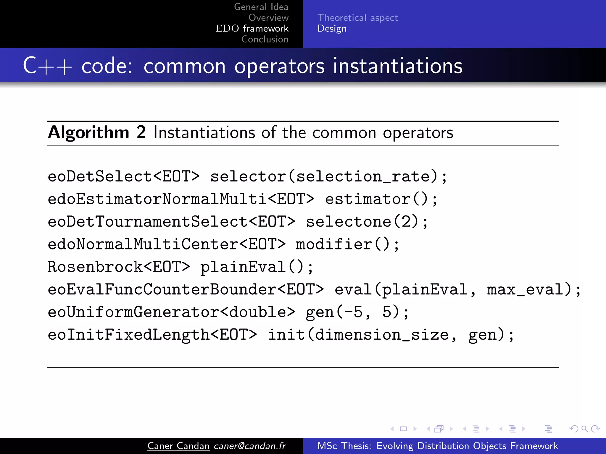 Presentation of the Evolving Distribution Objects Framework | PPT