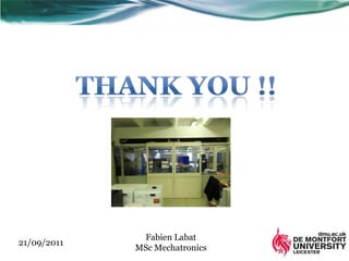 Presentation MSc Project | PPTX