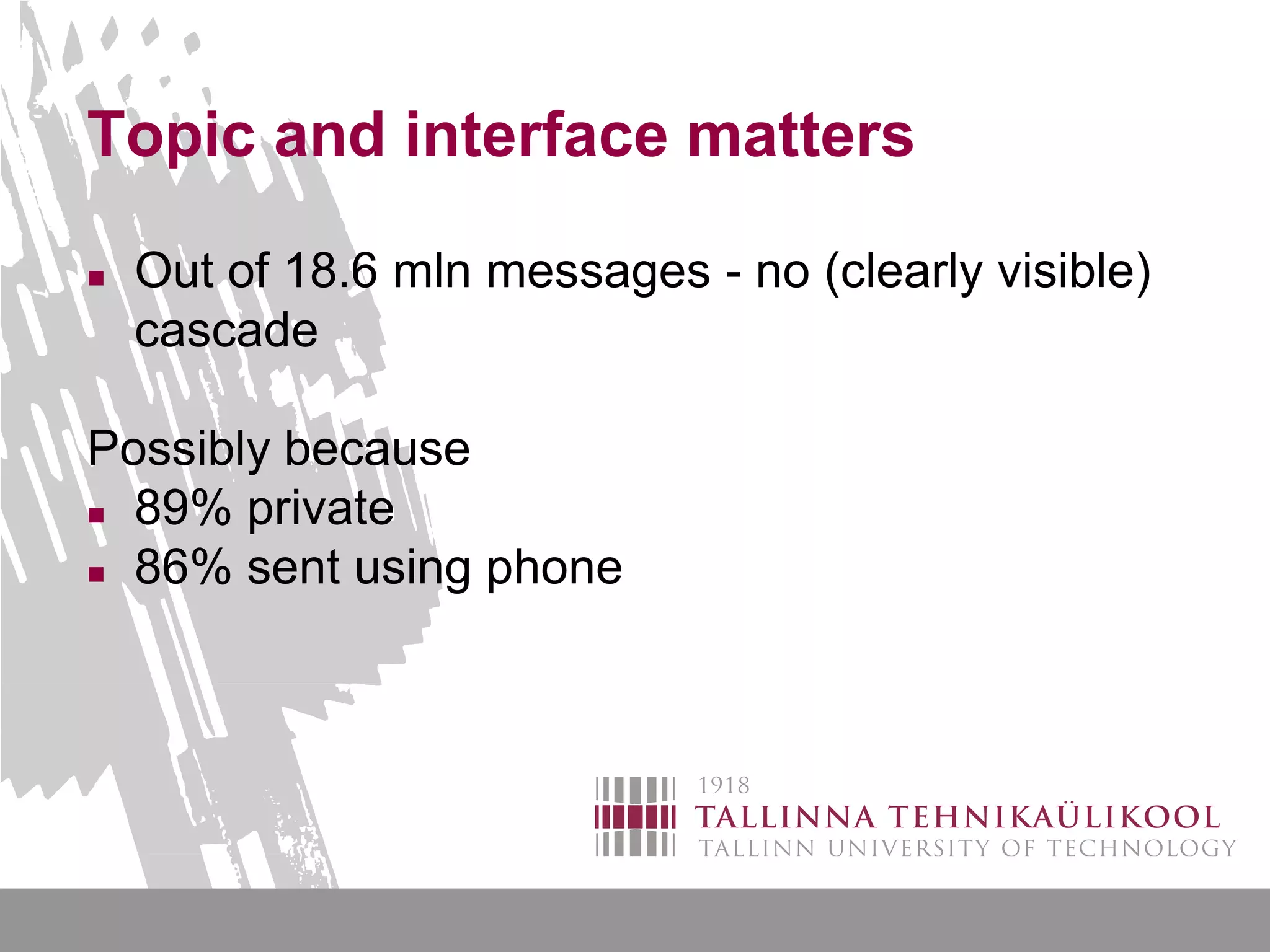 Visualization Of Evolutionary Cascades Of Messages Using Force Directed Graphs Ppt