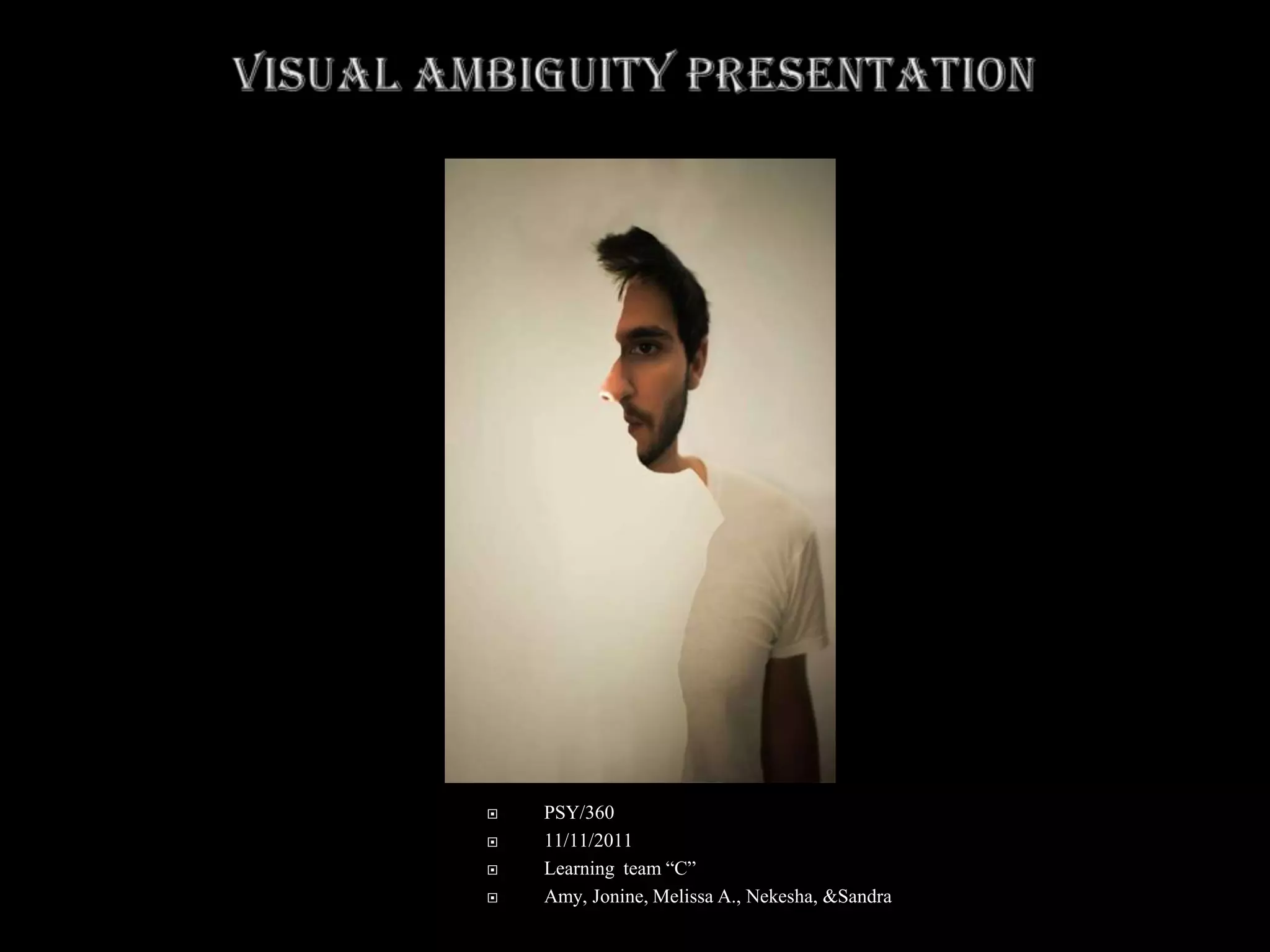 Visual Ambiguity Presentation | PPT