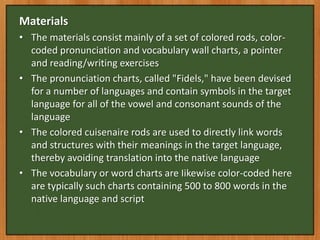 Silent Way Teaching Method | PPTX