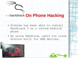 Hacking Backtrak Mobile | PPT