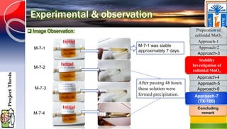 Preparation of colloidal manganese dioxide | PPTX