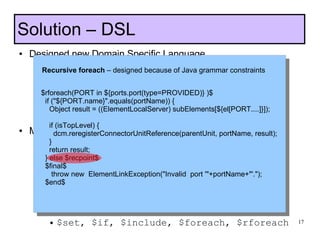 Using Stratego/XT for generation of software connectors. | PPT