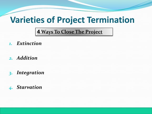 Project Termination | PPTX